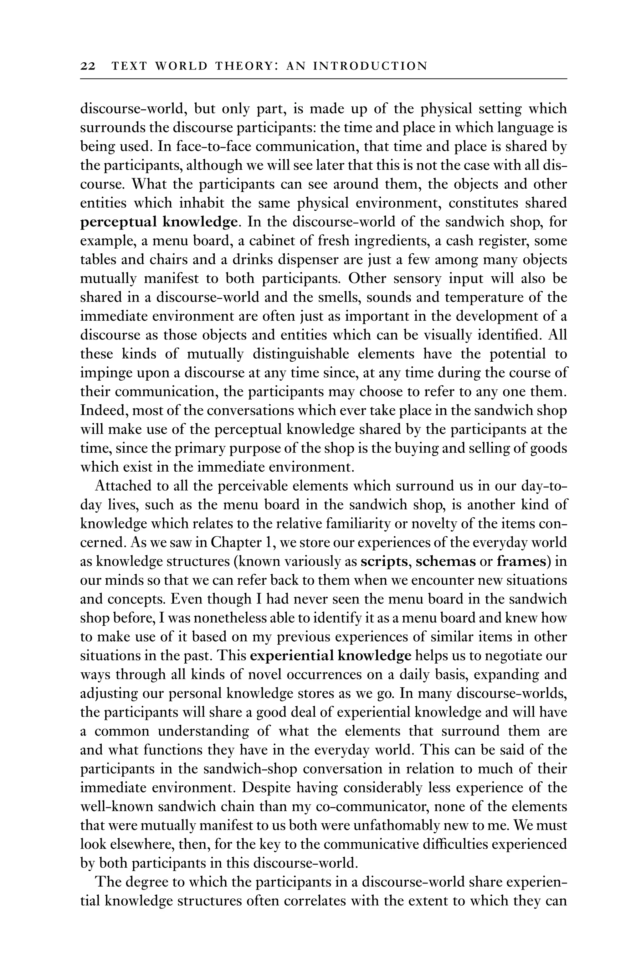 Text World Theory An Introduction Joanna Gavins | PDF