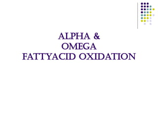 Alpha and Omega Fatty acid oxidation.ppt