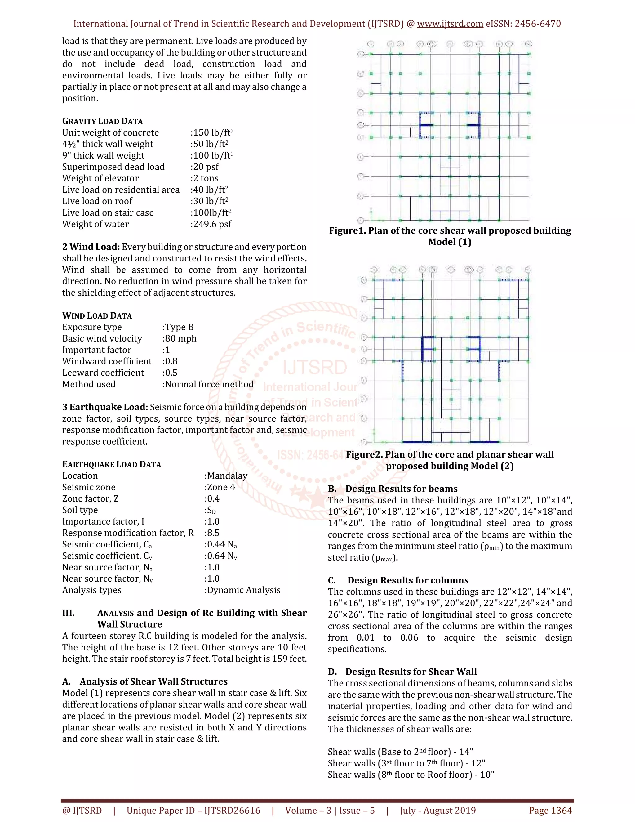 Dynamic Analysis of Fourteen Storeyed Y Shaped High Rise Reinforced ...