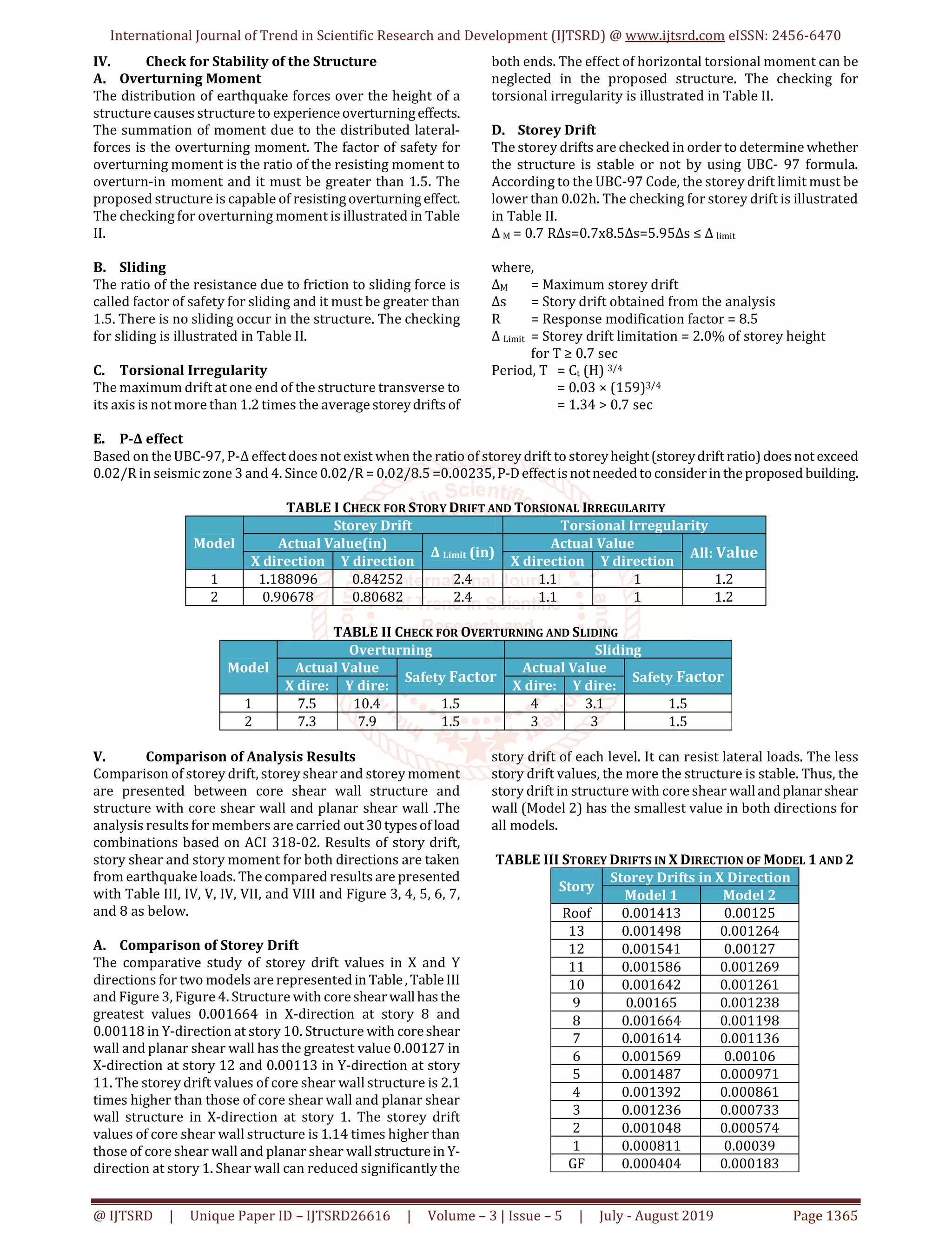 Dynamic Analysis of Fourteen Storeyed Y Shaped High Rise Reinforced ...