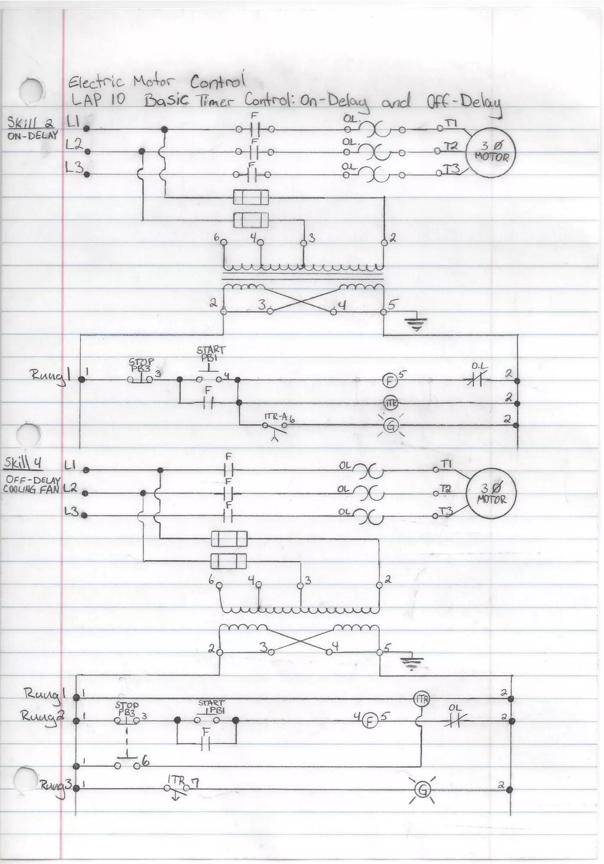 Motor Control Wire Diagram 8 | PDF