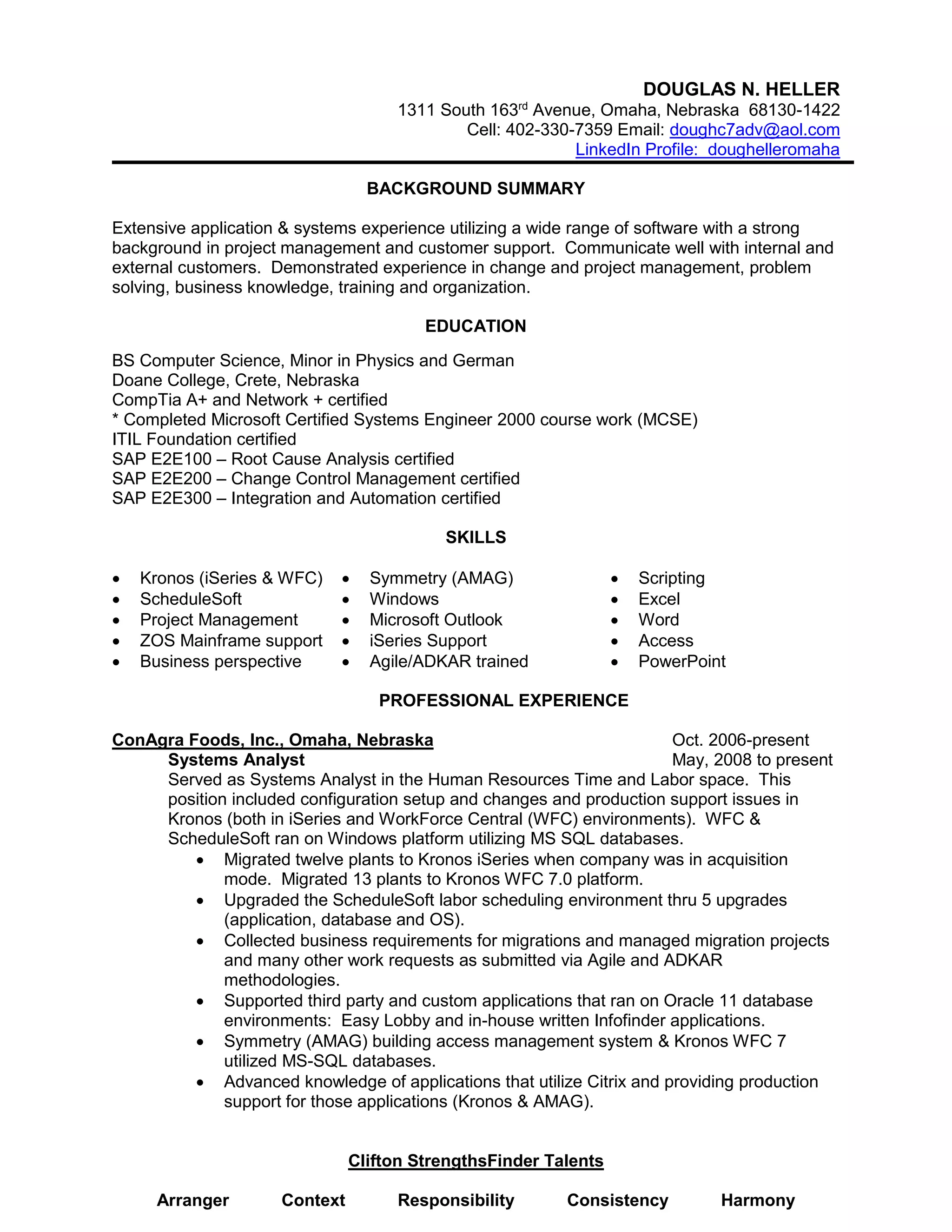 Doug Heller Resume | PDF