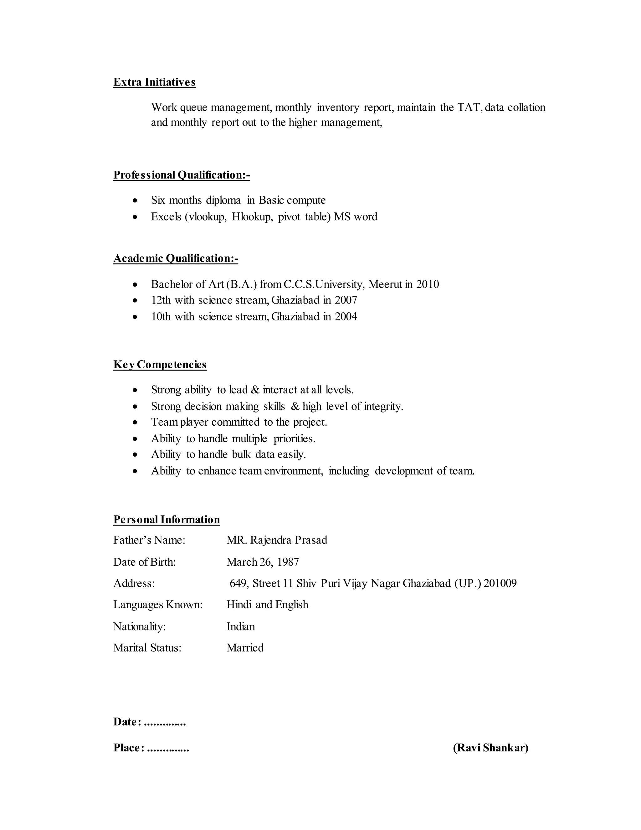 Ravi Shankar Pdf 