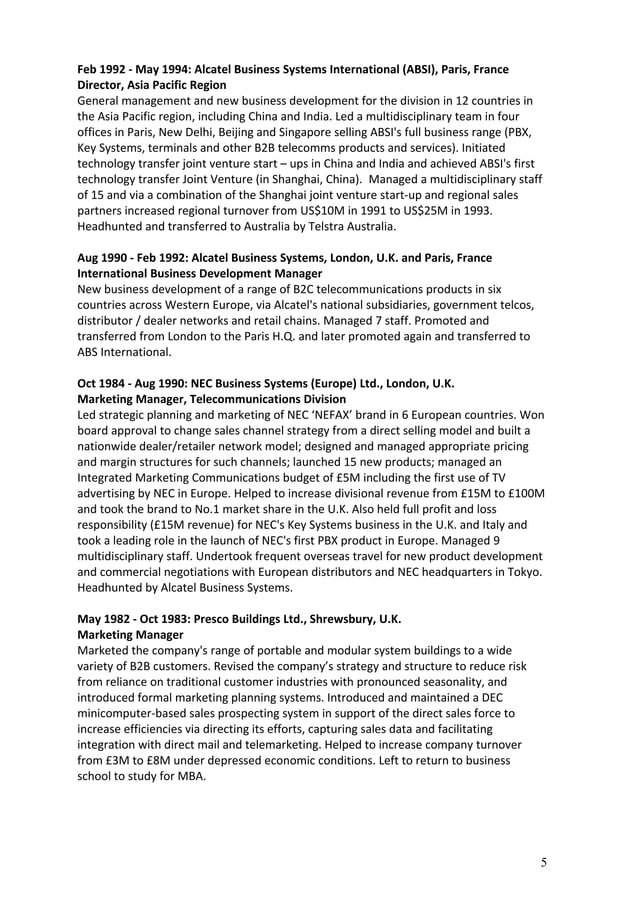 Nigel Hardiman_Master CV | DOC