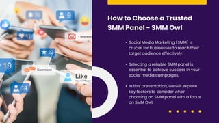 SMM OWL Presentation- Best SMM Panel Services | PPTX