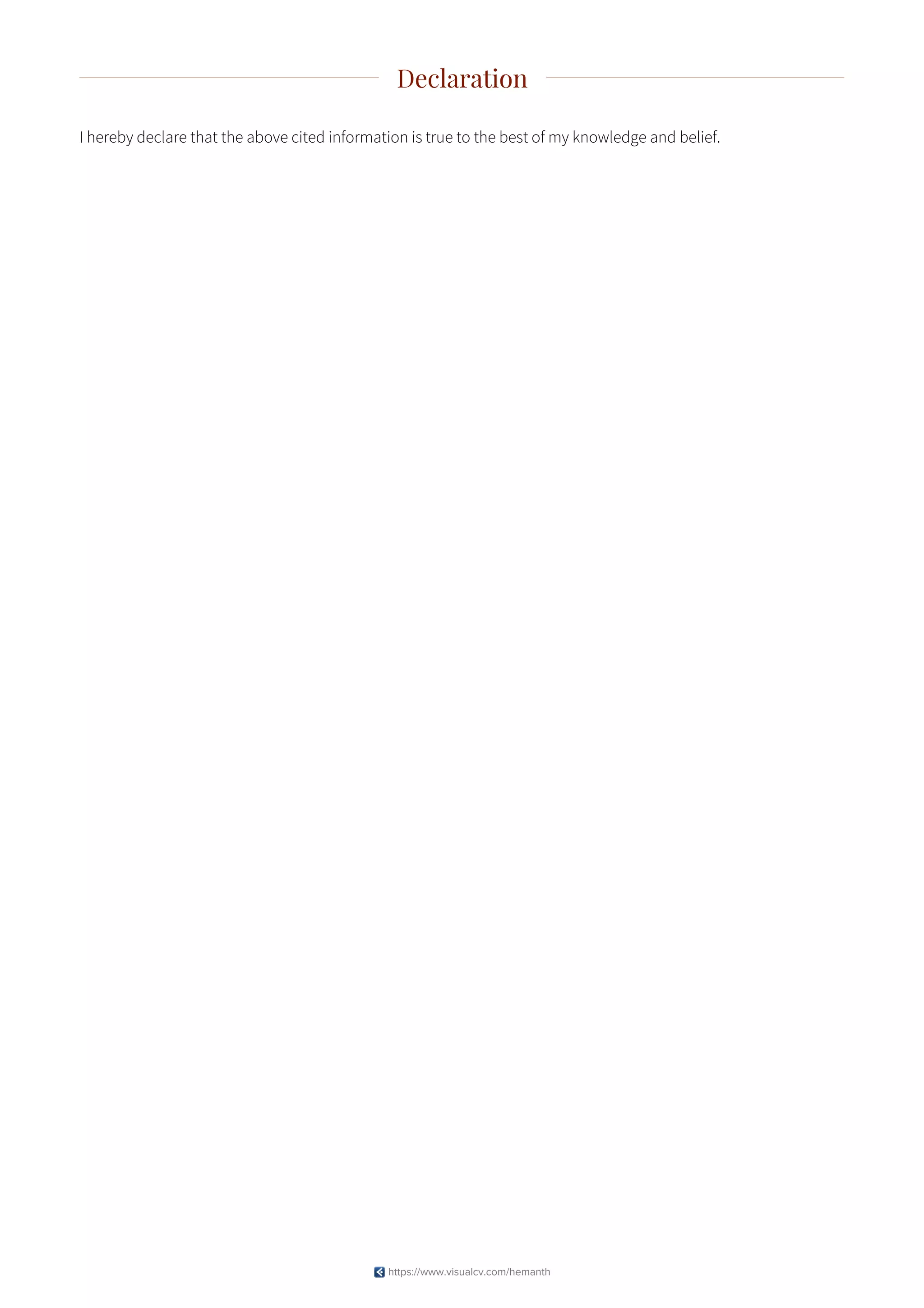 Hemanth Resume | PDF