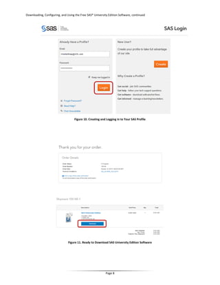 Downloading, Configuring, and Using the Free SAS® University Edition Software | PDF | Operating ...