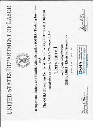 Osha 3095 electrical | PDF