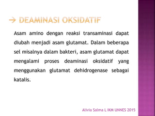 Kelainan Metabolisme Asam Amino | PPTX