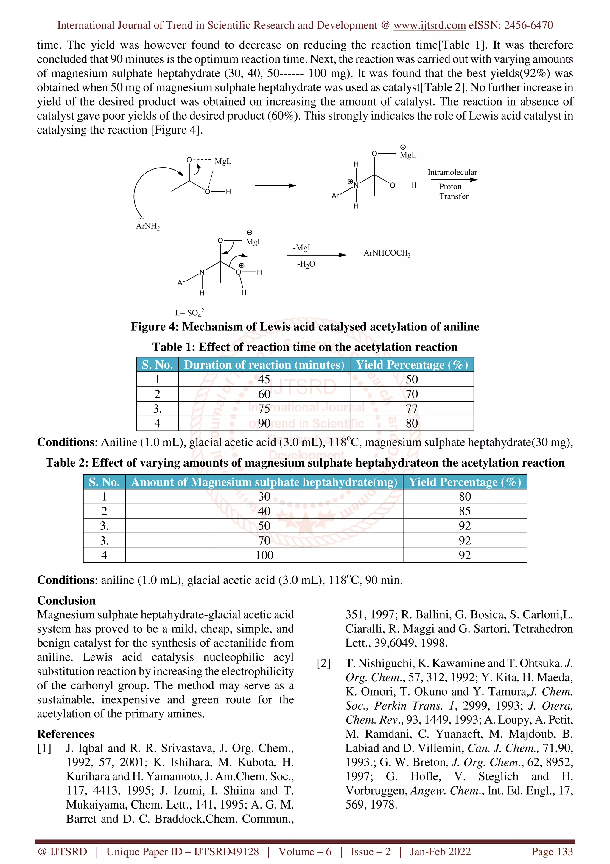An Eco friendly and Simple Route to Synthesis of Acetanilide from ...