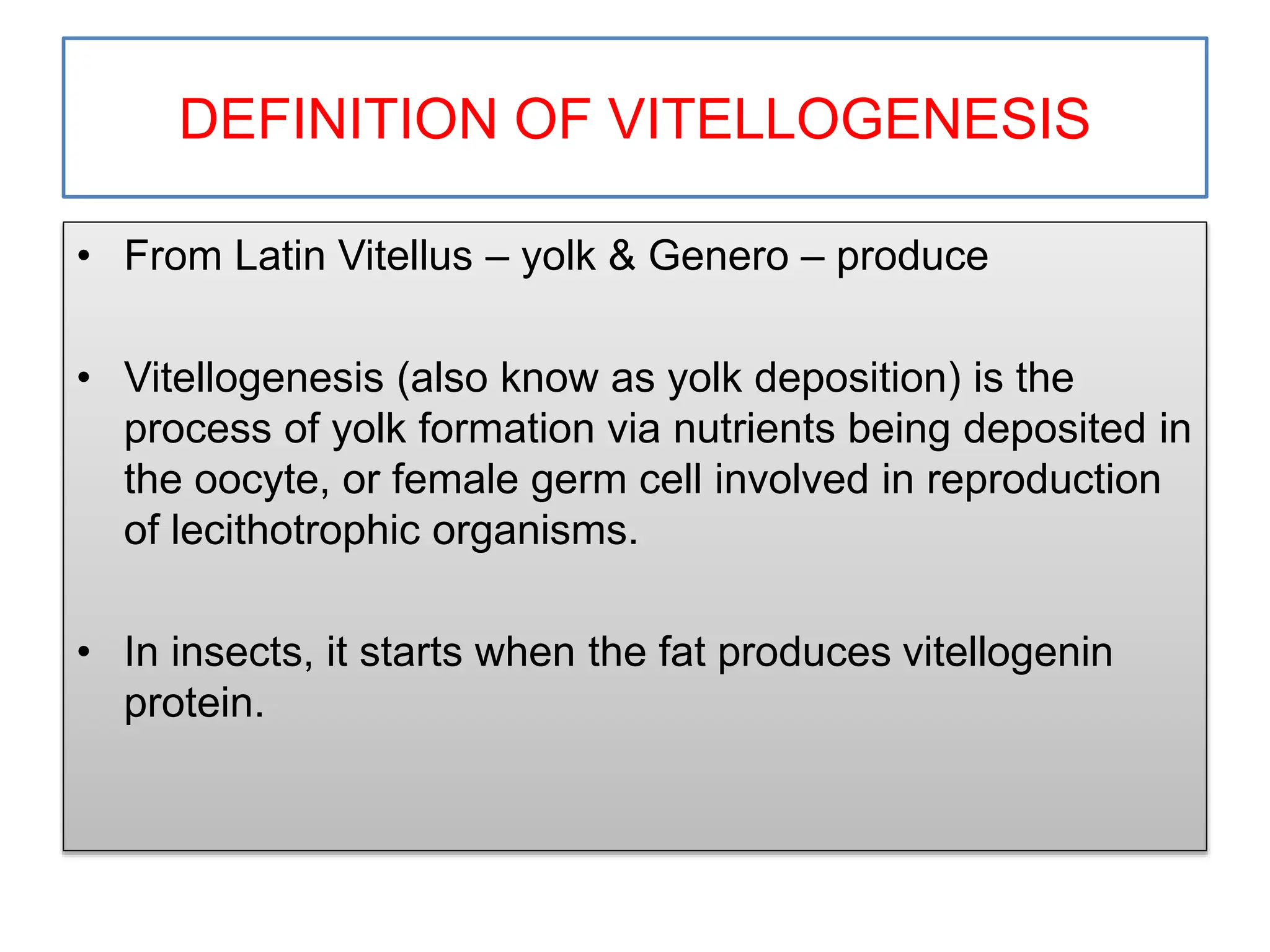 ANOOP KUMAR VITELLOGENESIS 21 .My Name is Anoop kumar I am Student of ...