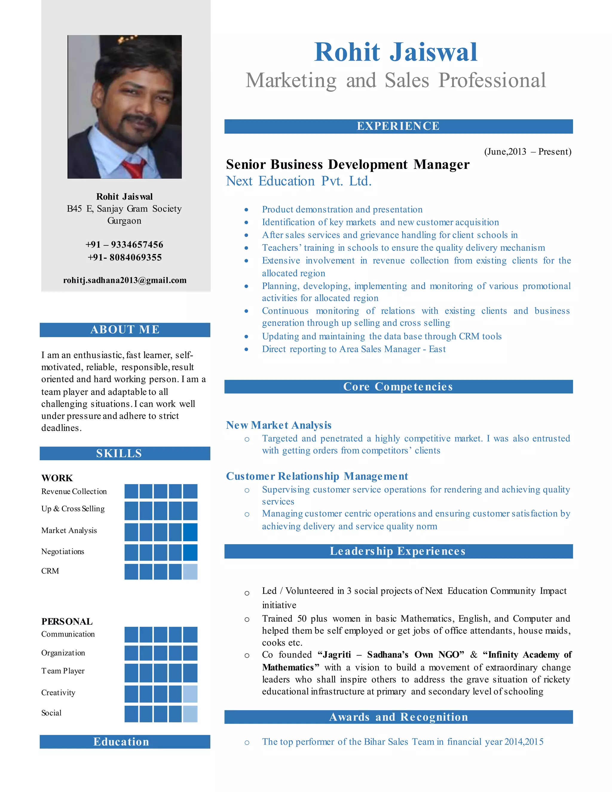 Rohit Jaiswal - New CV | DOCX