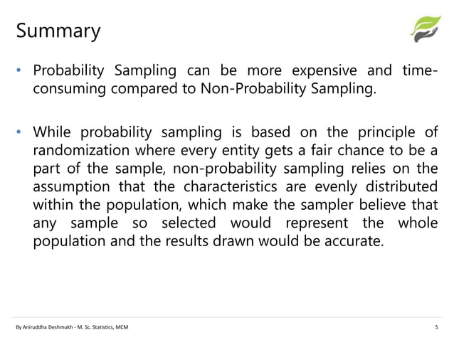 Sampling - Probability Vs Non-Probability | PPTX