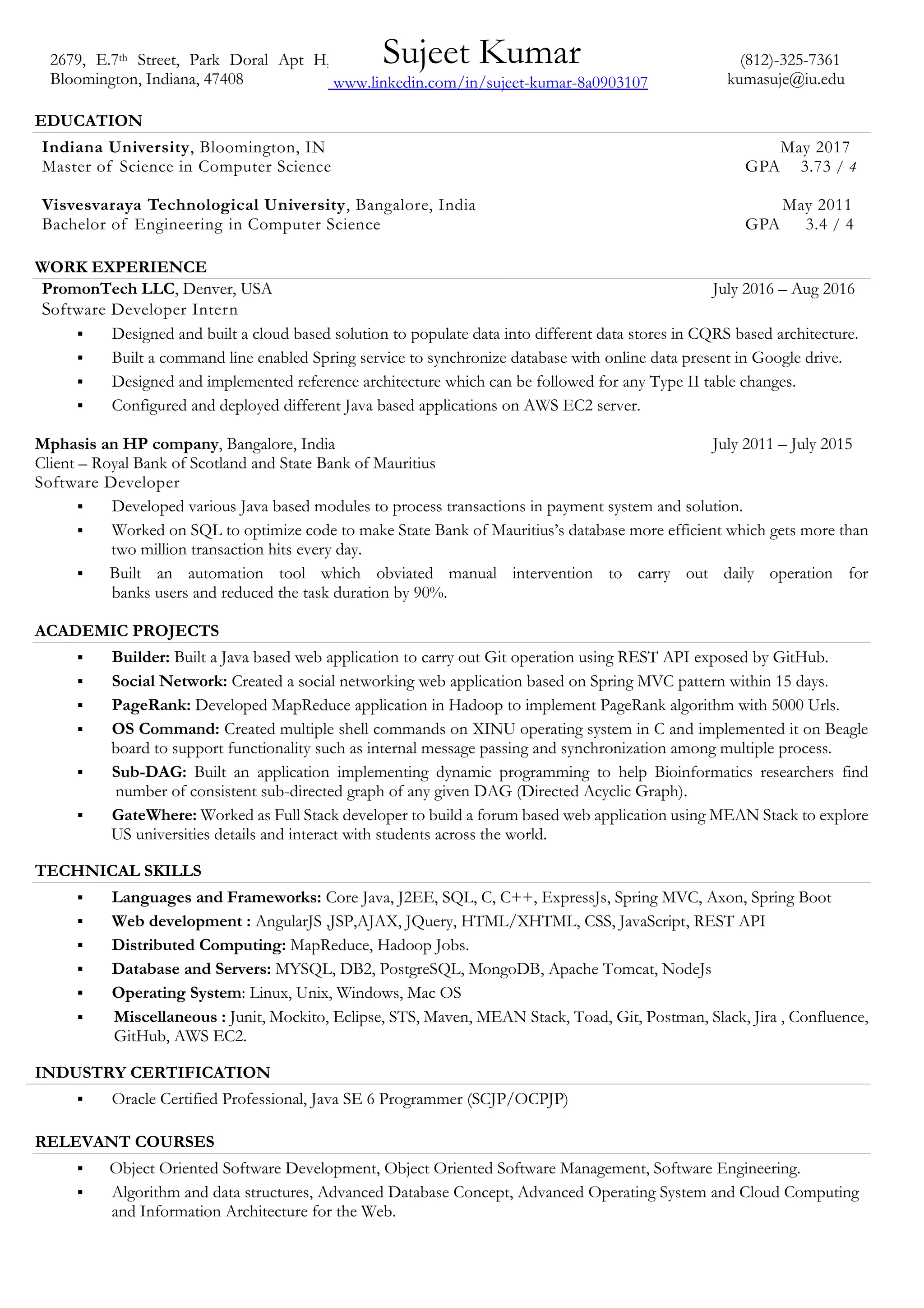 Sujeet__Kumar_Resume | PDF