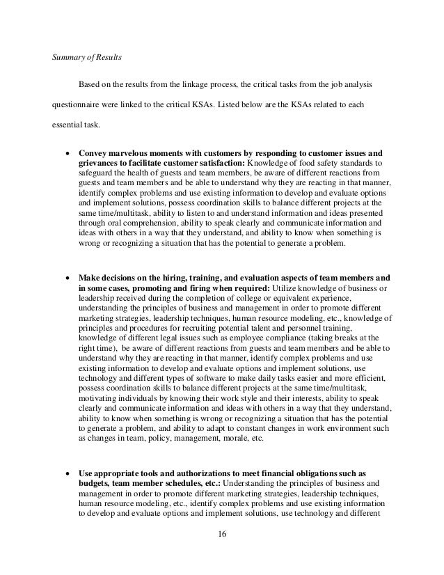 Job Analysis Report job-analysis-report