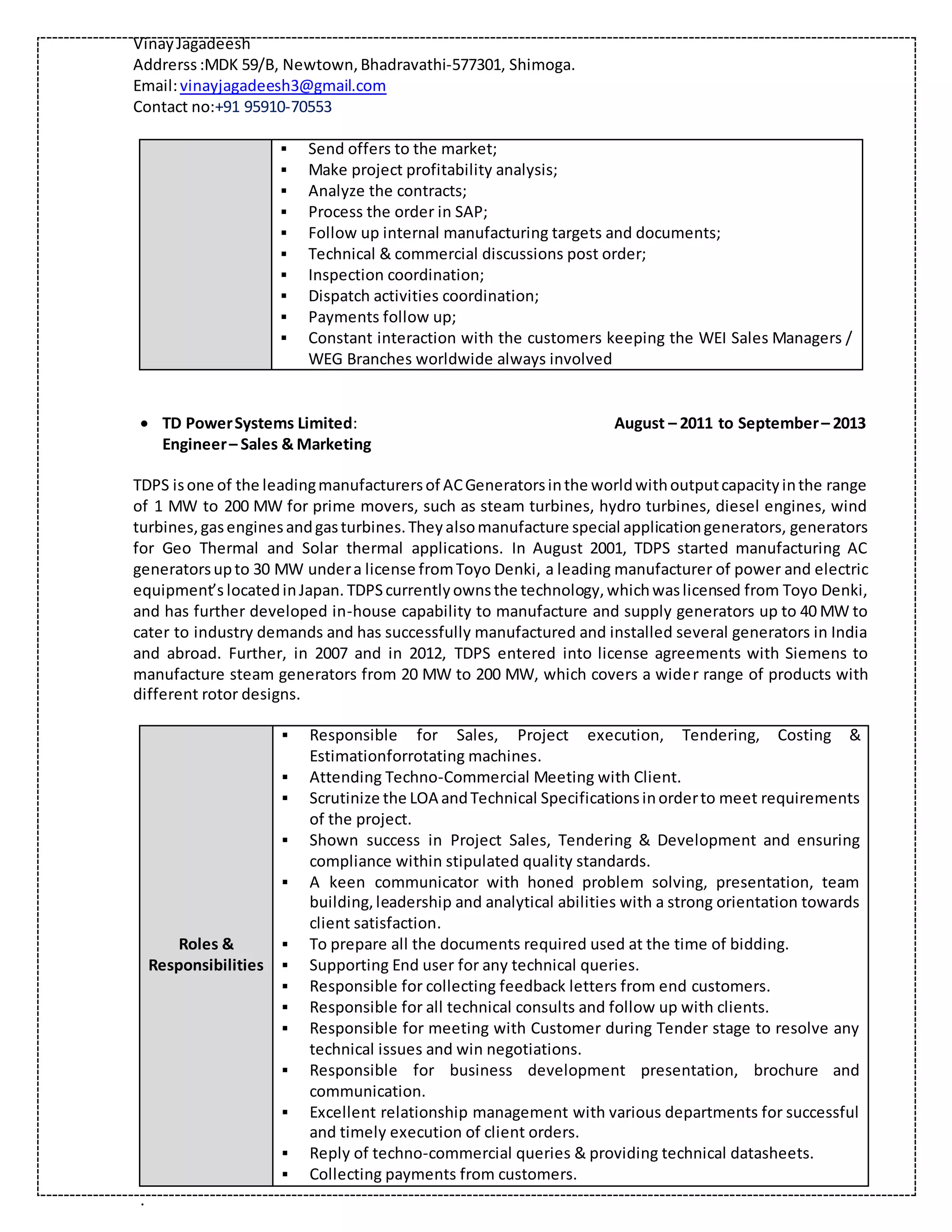VINAY_JAGADEESH-RESUME | PDF