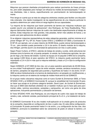 25 barrera de hormigón de mediana x 12 traductor google | PDF