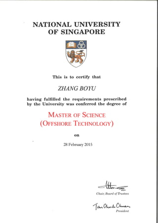 4.0 Certificate of Master Degree | PDF