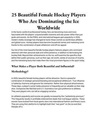 25 Beautiful Female Hockey Players Who Are Dominating the Ice Worldwide.pdf