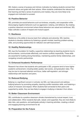 25 Benefits of Integrating Social Emotional Learning SEL in the ...