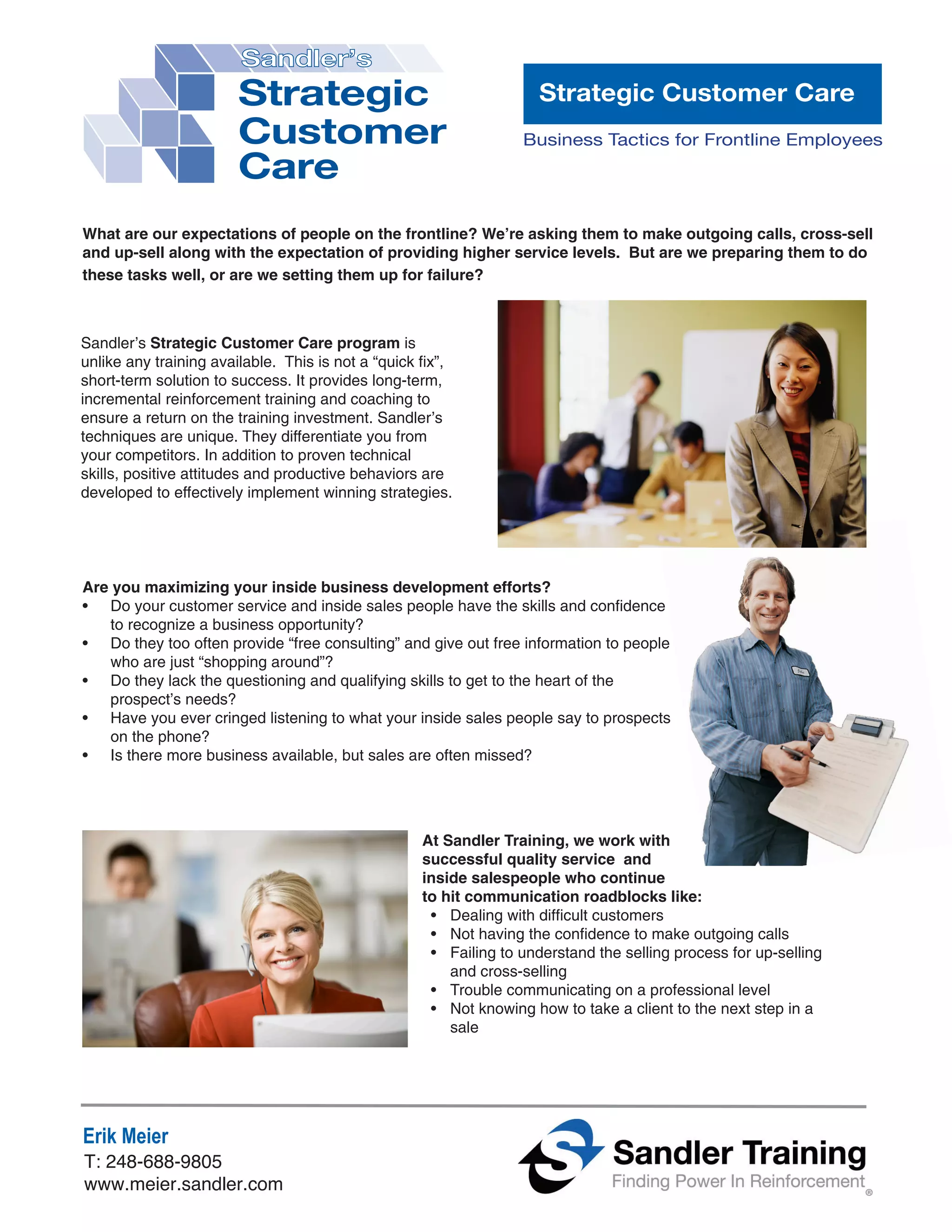 Strategic Customer Care Course marketing | PDF