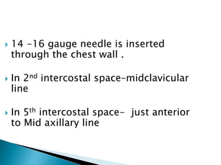 Tension pneumothorax | PPTX