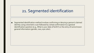 25 Biometrics Terms You Should Know | PPT