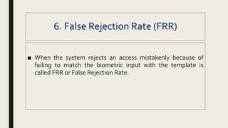 25 Biometrics Terms You Should Know | PPT