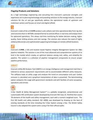 Enercom Corporate Catalog | PDF