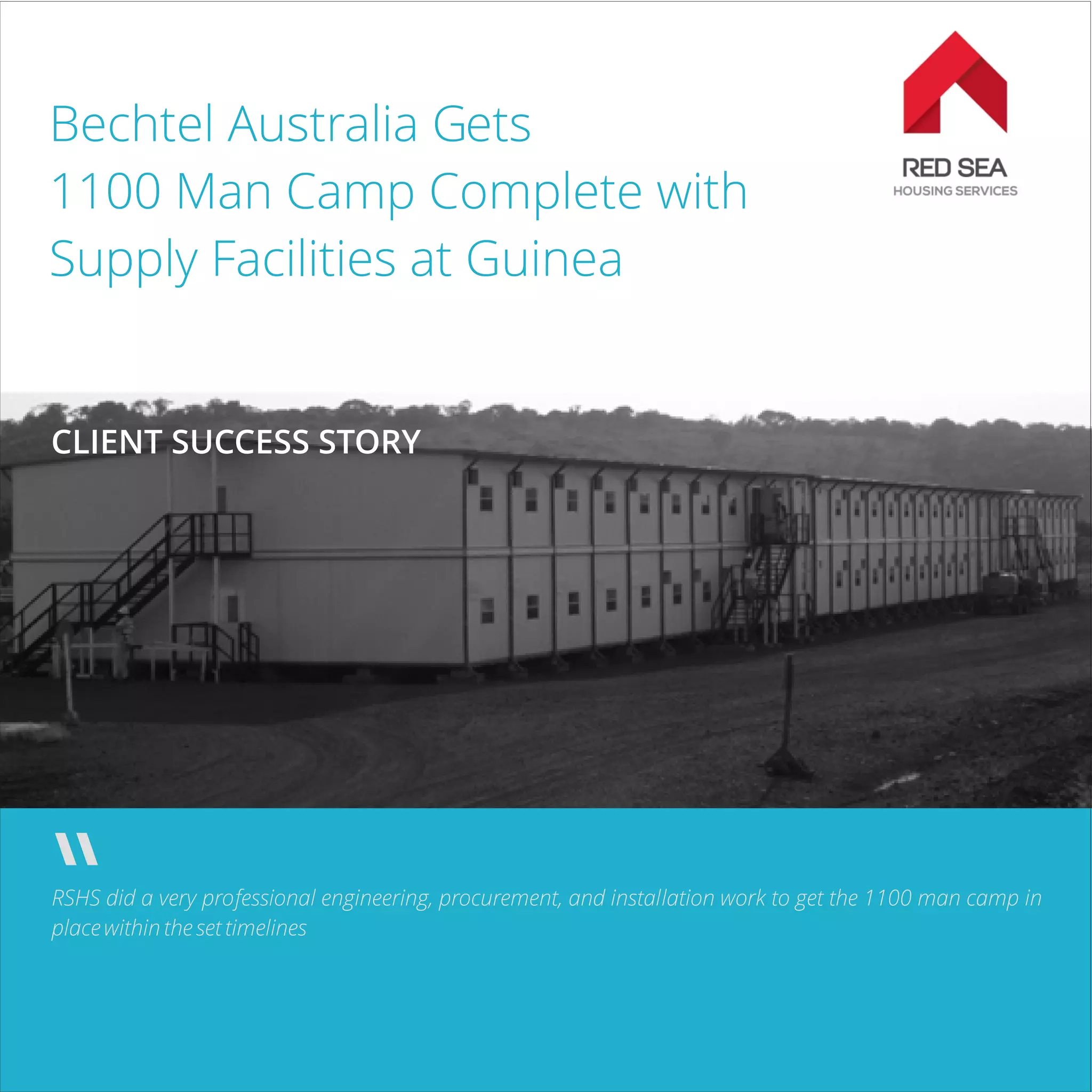 Bechtel Australia - 1100 men camp | PDF