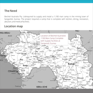 Bechtel Australia - 1100 men camp | PDF