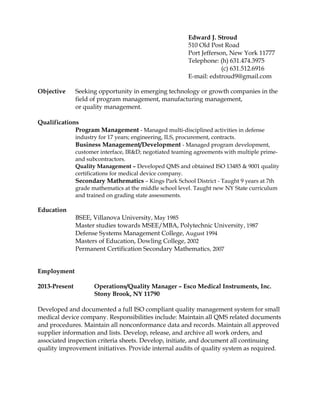 EdStroudCV3-7-15 | DOC