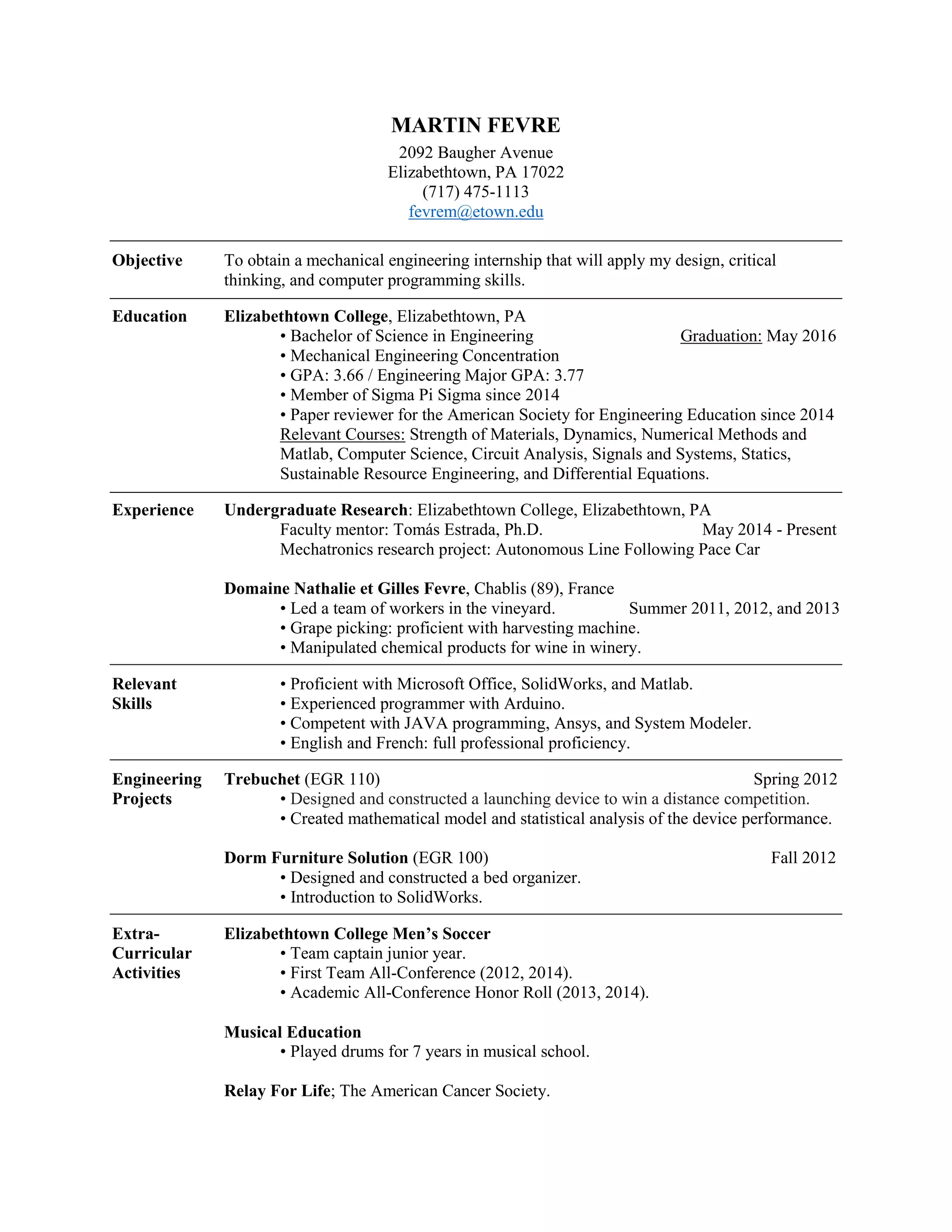 RESUME | PDF