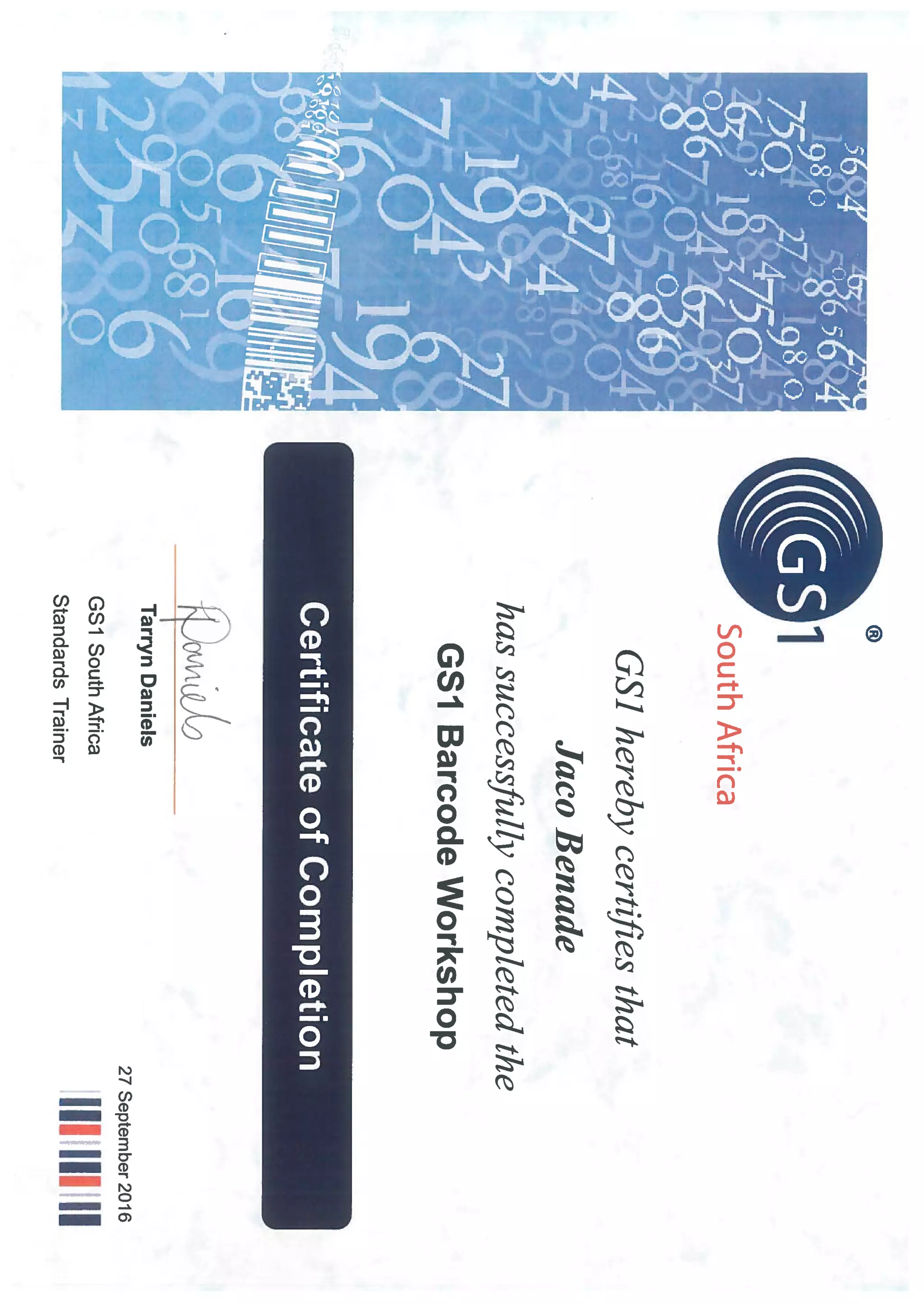 Barcode Certification | PDF