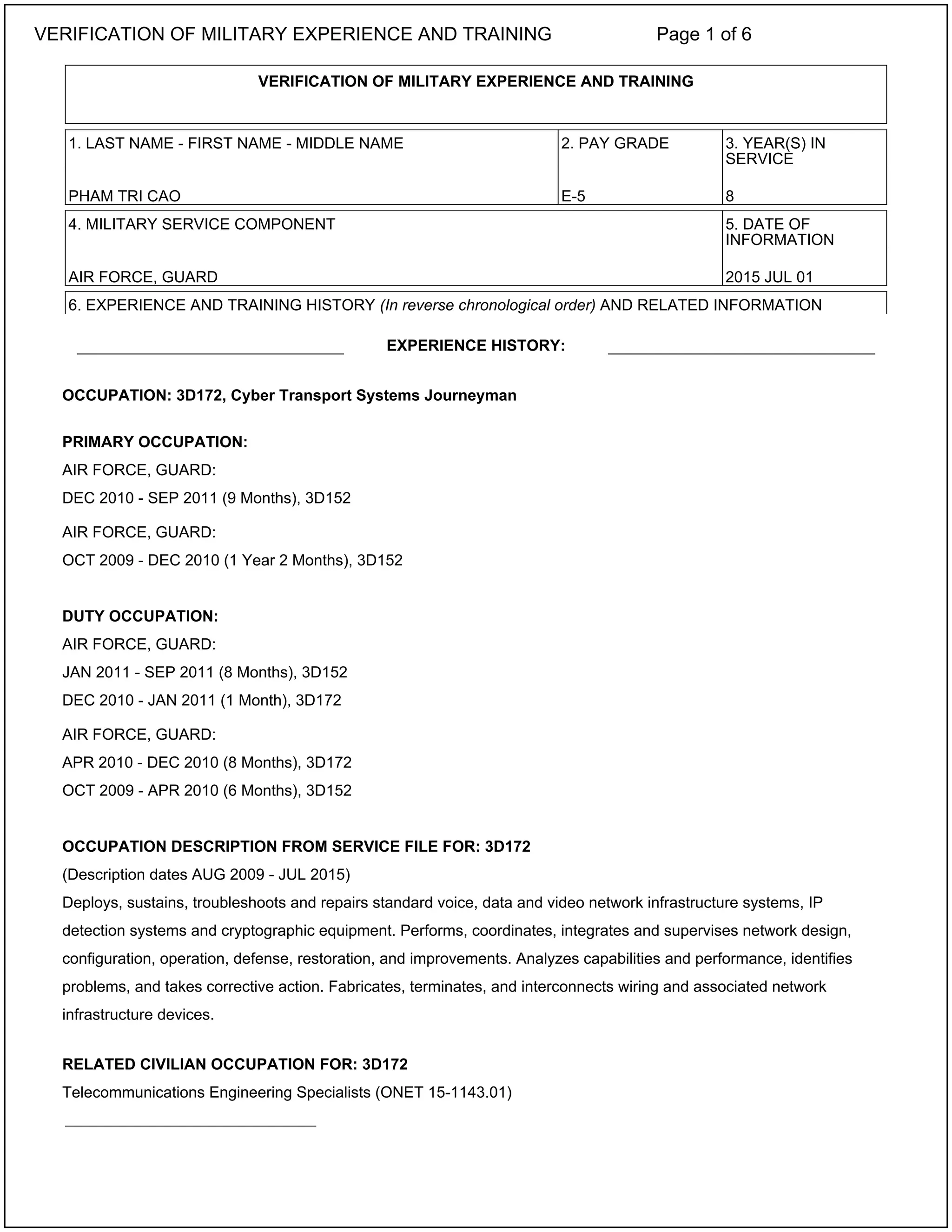 Pham, Tri VMET_Document | PDF