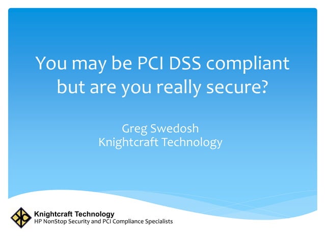 You may be compliant... | PPT | Free Download