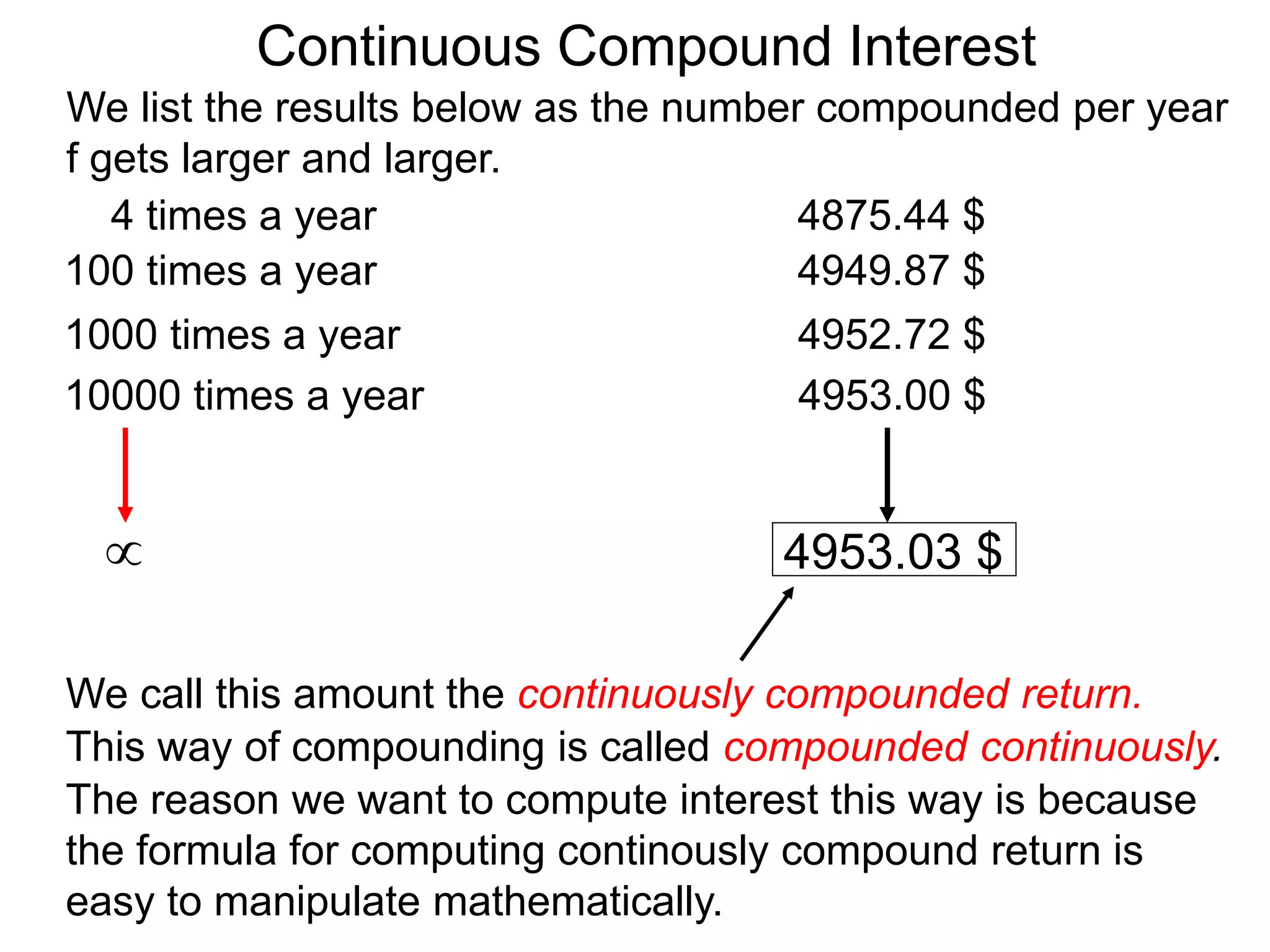 25 continuous compound interests perta x | PPT