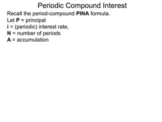 25 continuous compound interests perta x | PPT