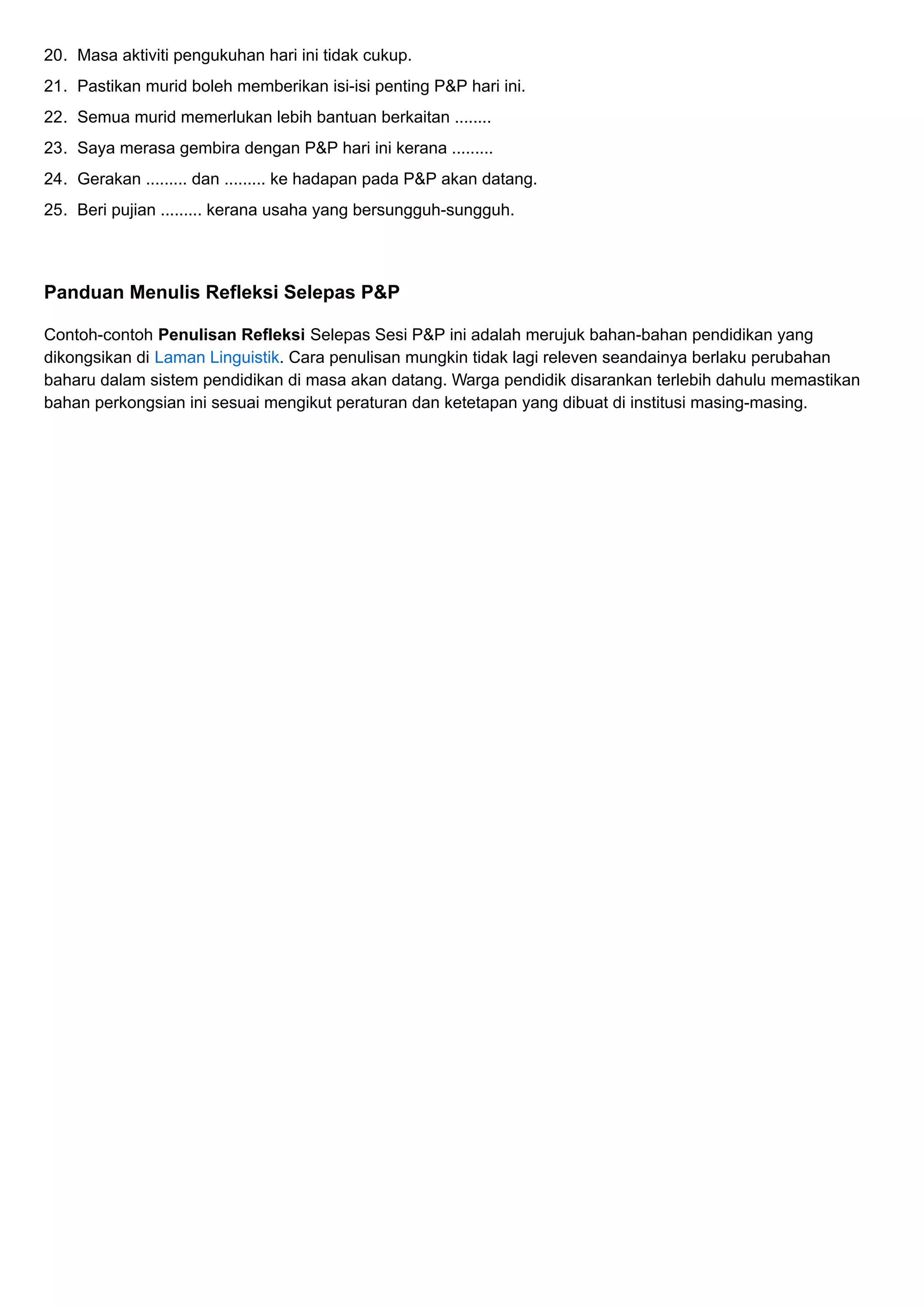 25 contoh penulisan_refleksi_selepas_ses | PDF