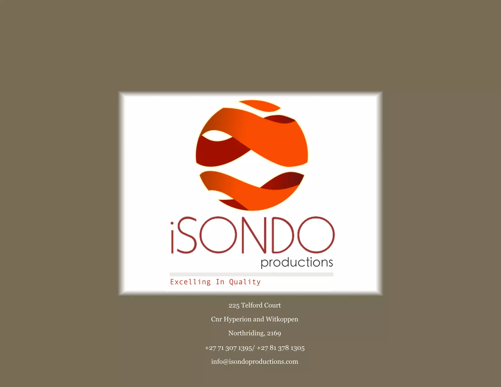 iSONDO PROFILE | PPT