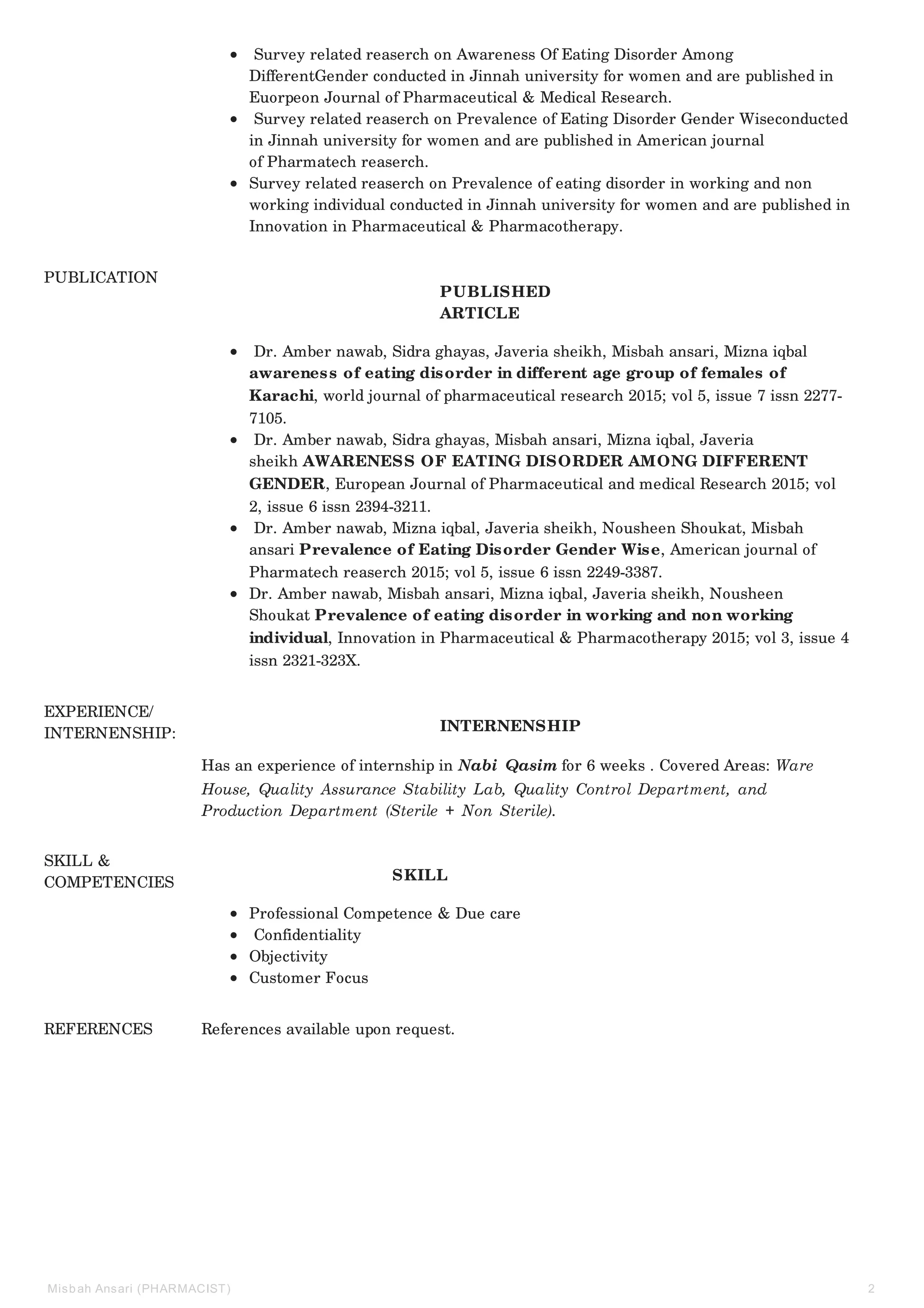 Misbah | PDF | Medical Health