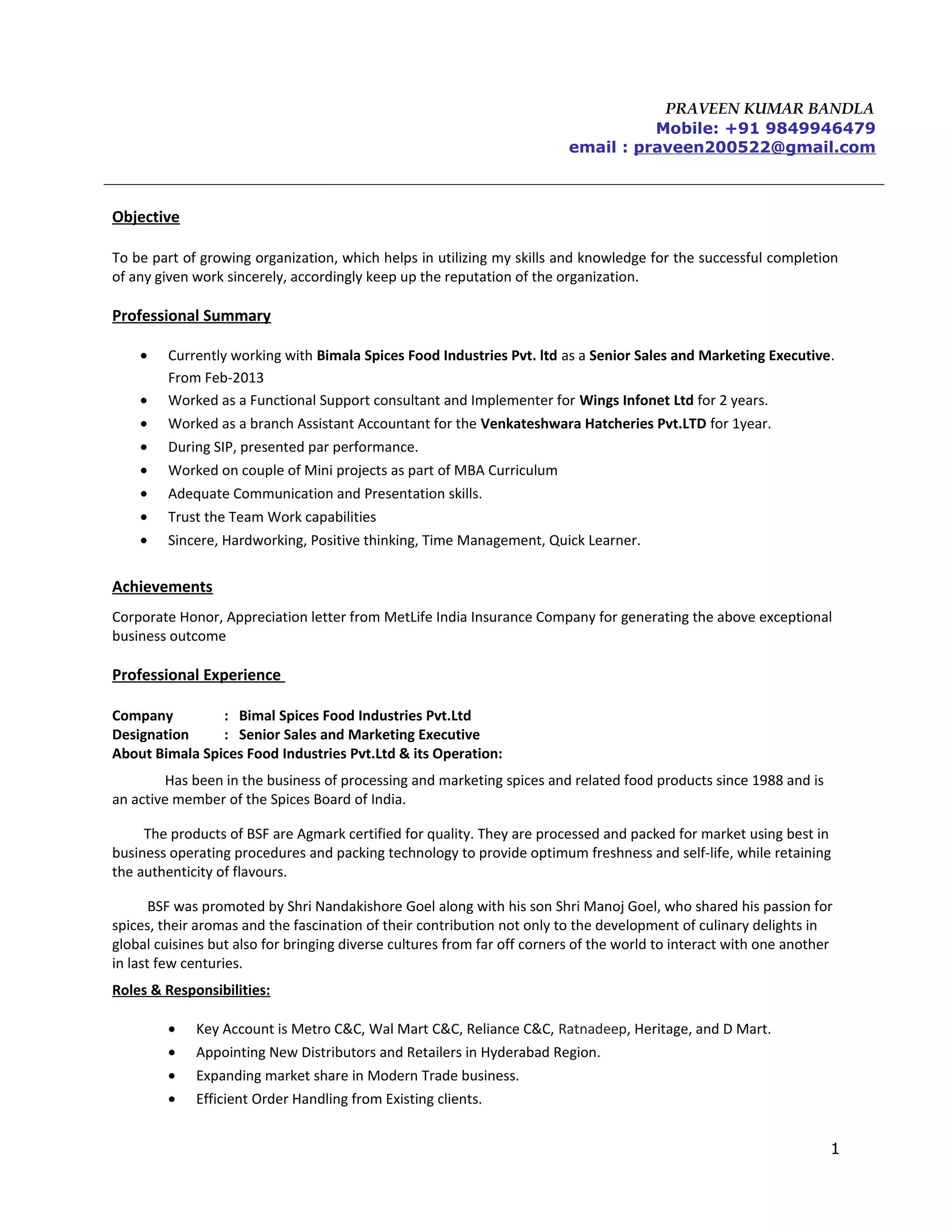 Marketing Interview Resume | DOC
