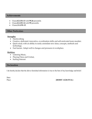 Rohit_Resume | PDF