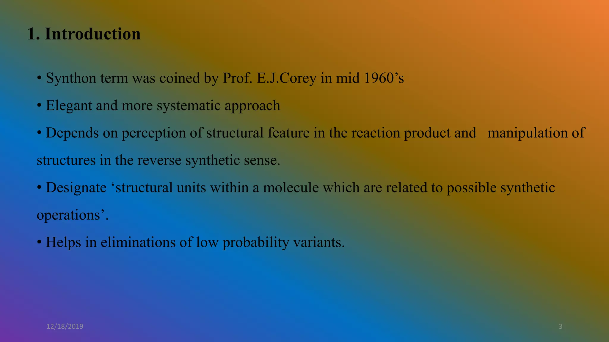 SYNTHON APPROACH | PPTX | Chemistry | Science