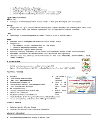 Antony cv - 2 | PDF | Civil Engineering Industry | Industries