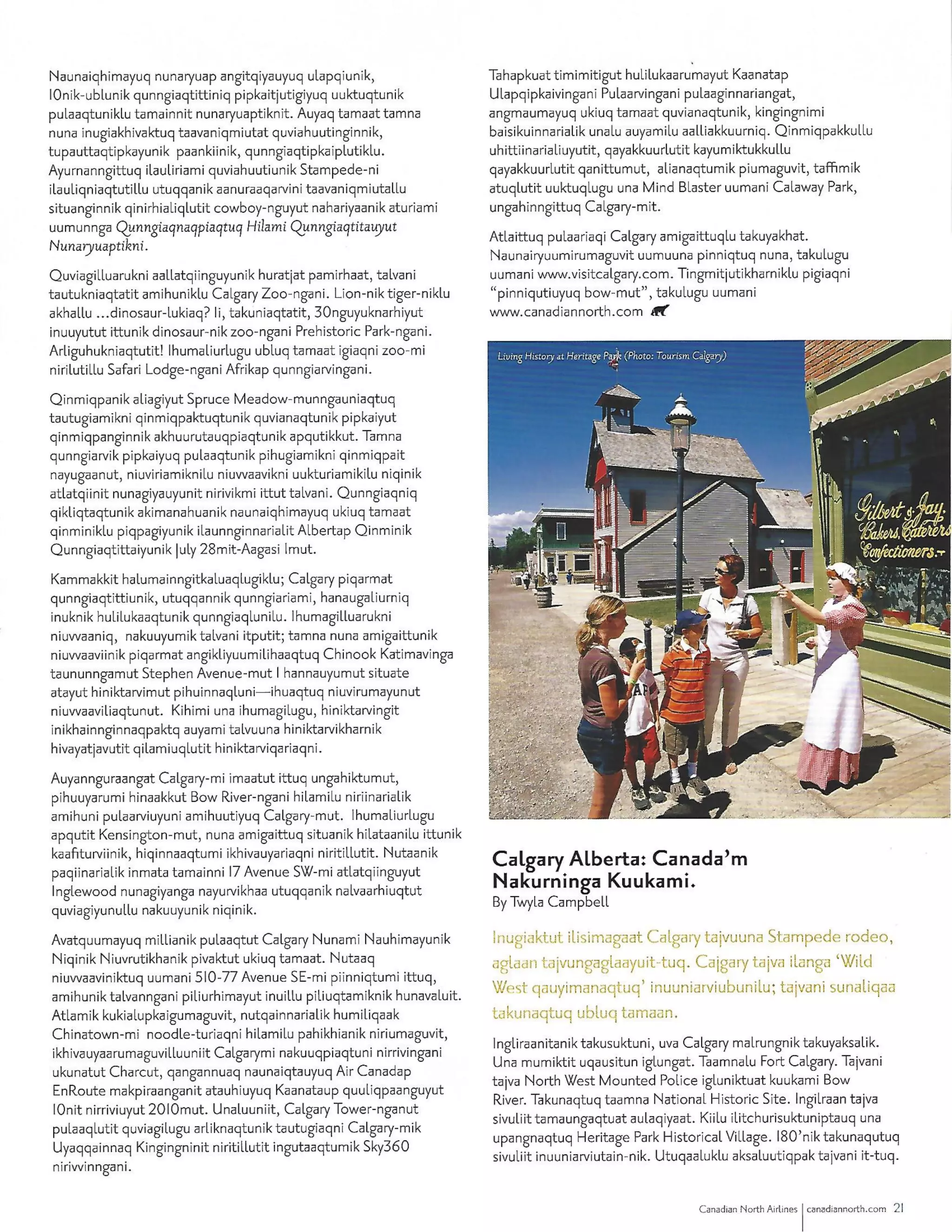 Calgary in Northern Flyer | PDF