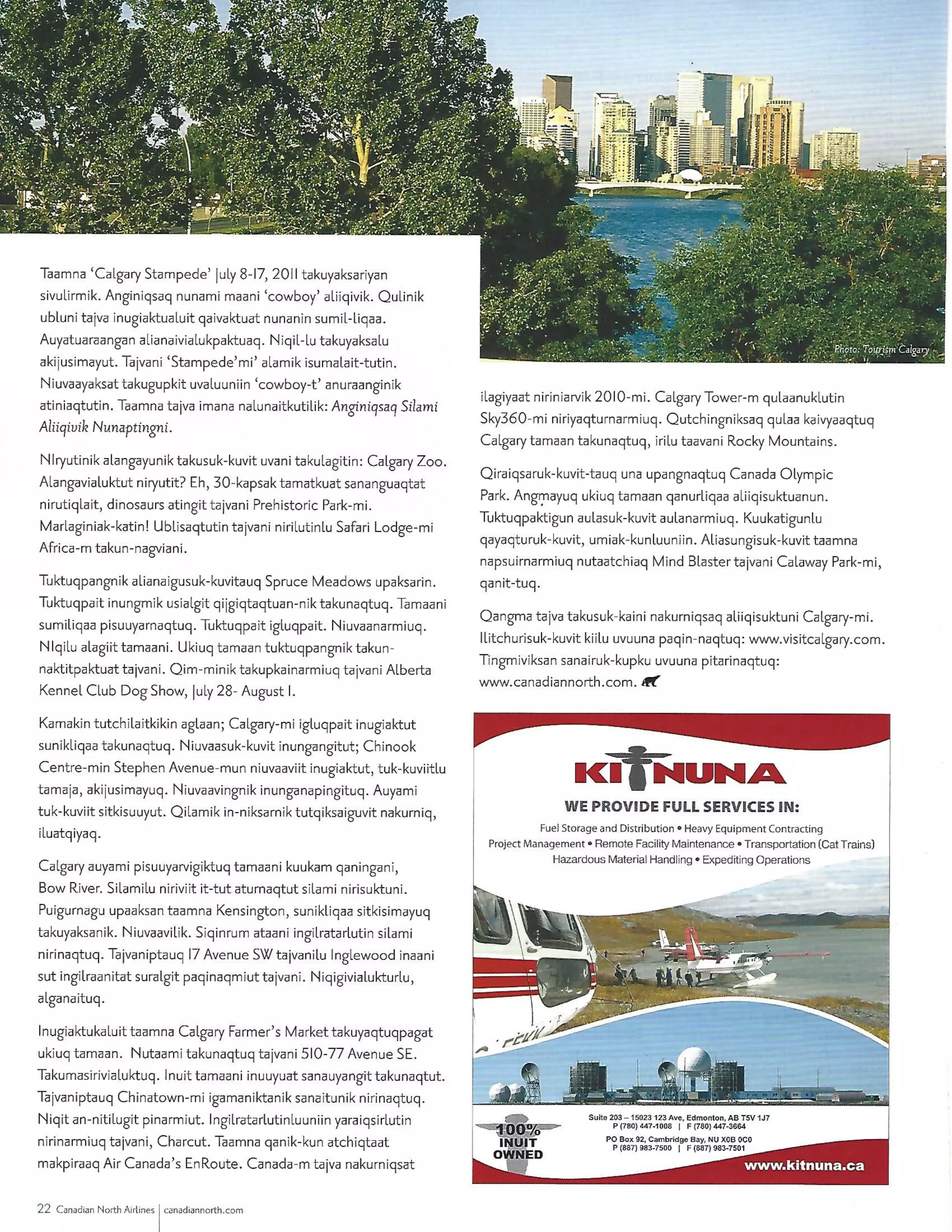 Calgary in Northern Flyer | PDF