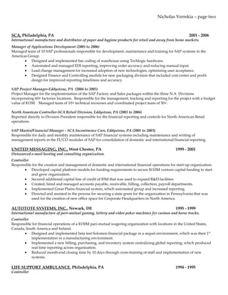 Verrekia Nicholas 2014 resume | DOC