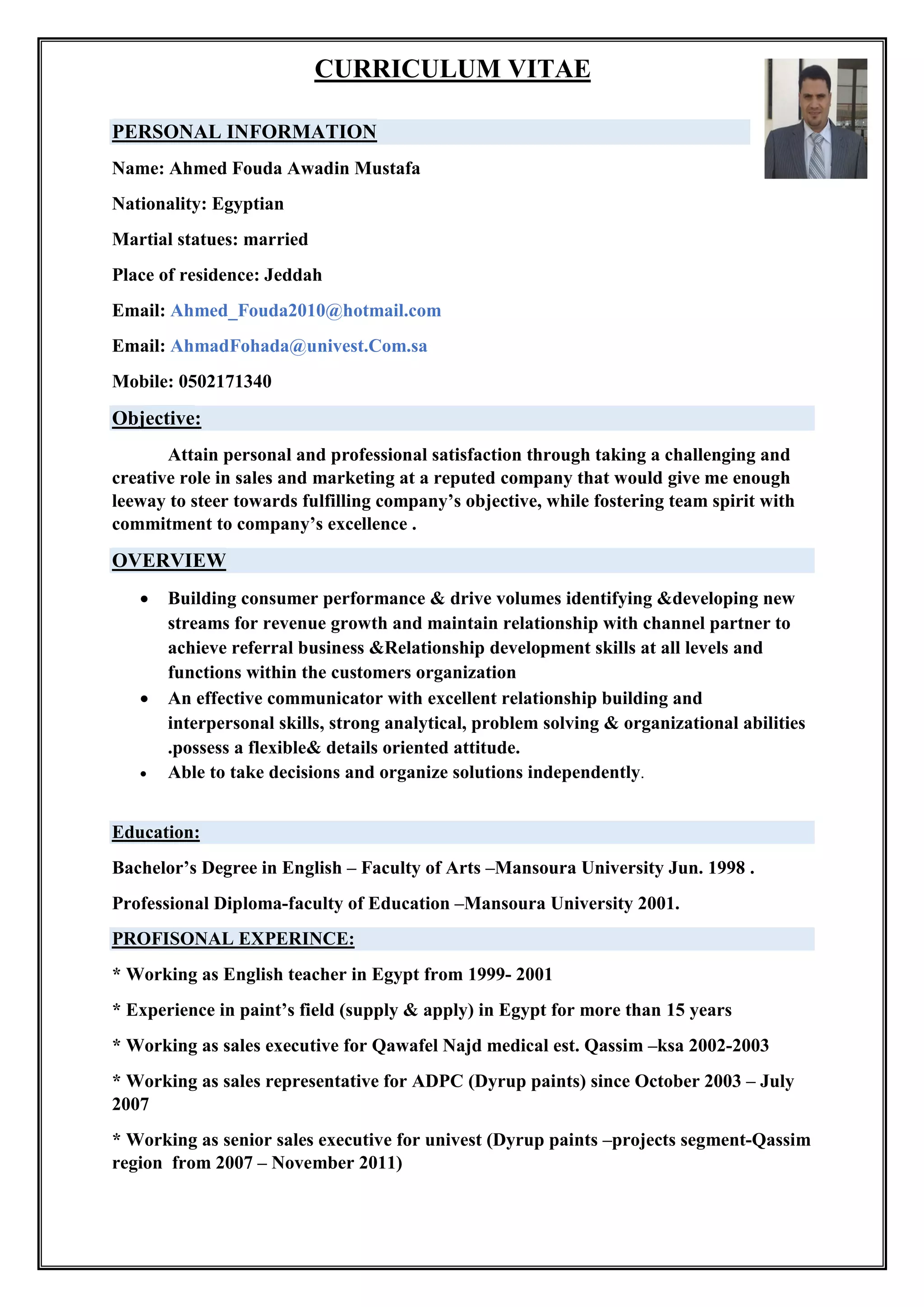 Ahmed fouda CV All | PDF