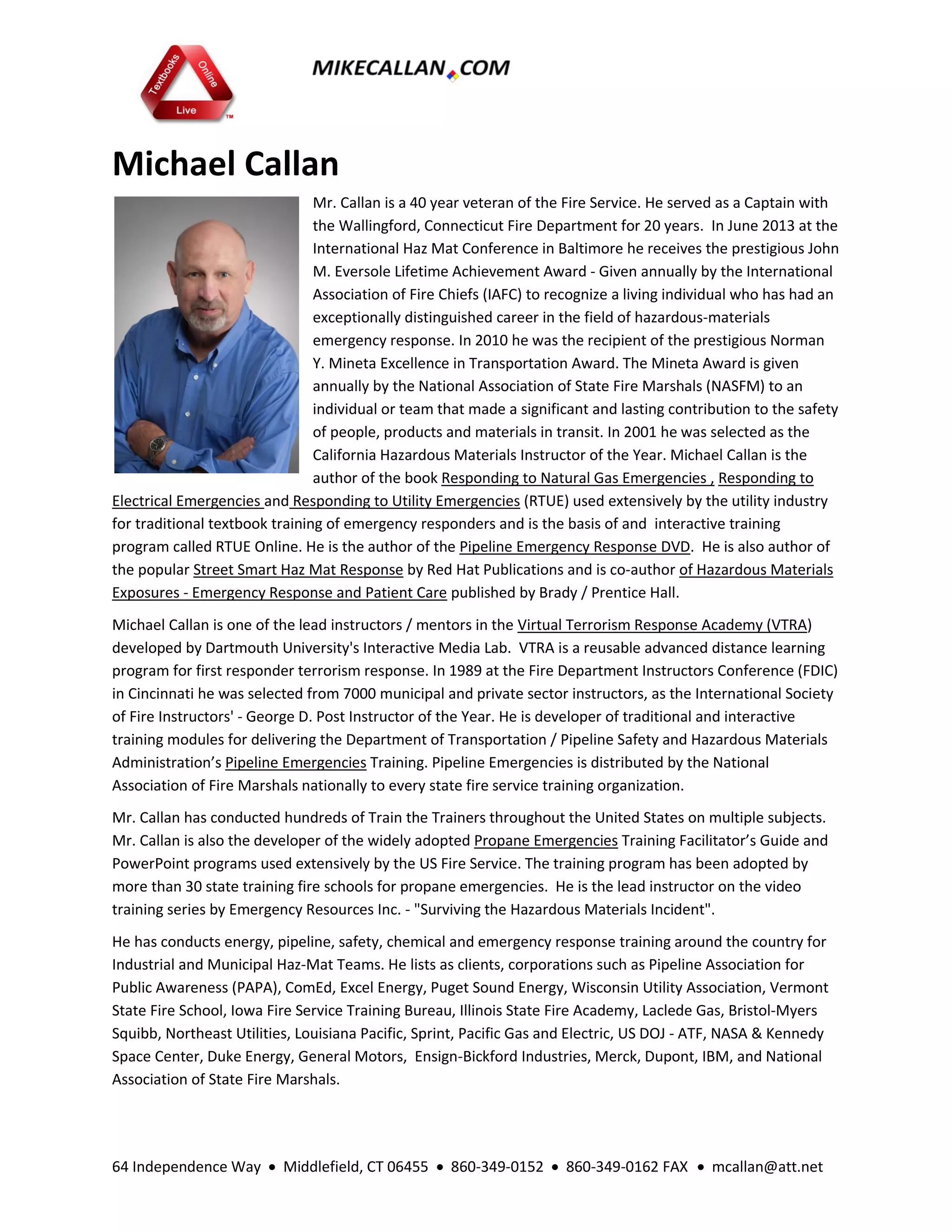 Callan Biography | PDF